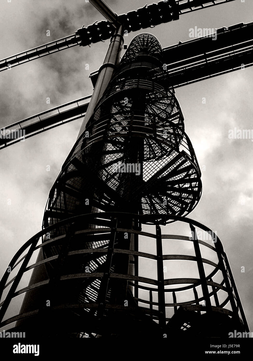station stairs perspective prospect steel dismal dunkel monumental ...