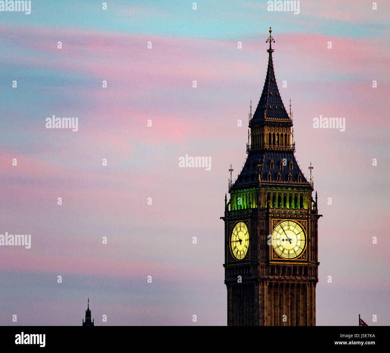 A portrait of Big Ben at Sunset Stock Photo - Alamy
