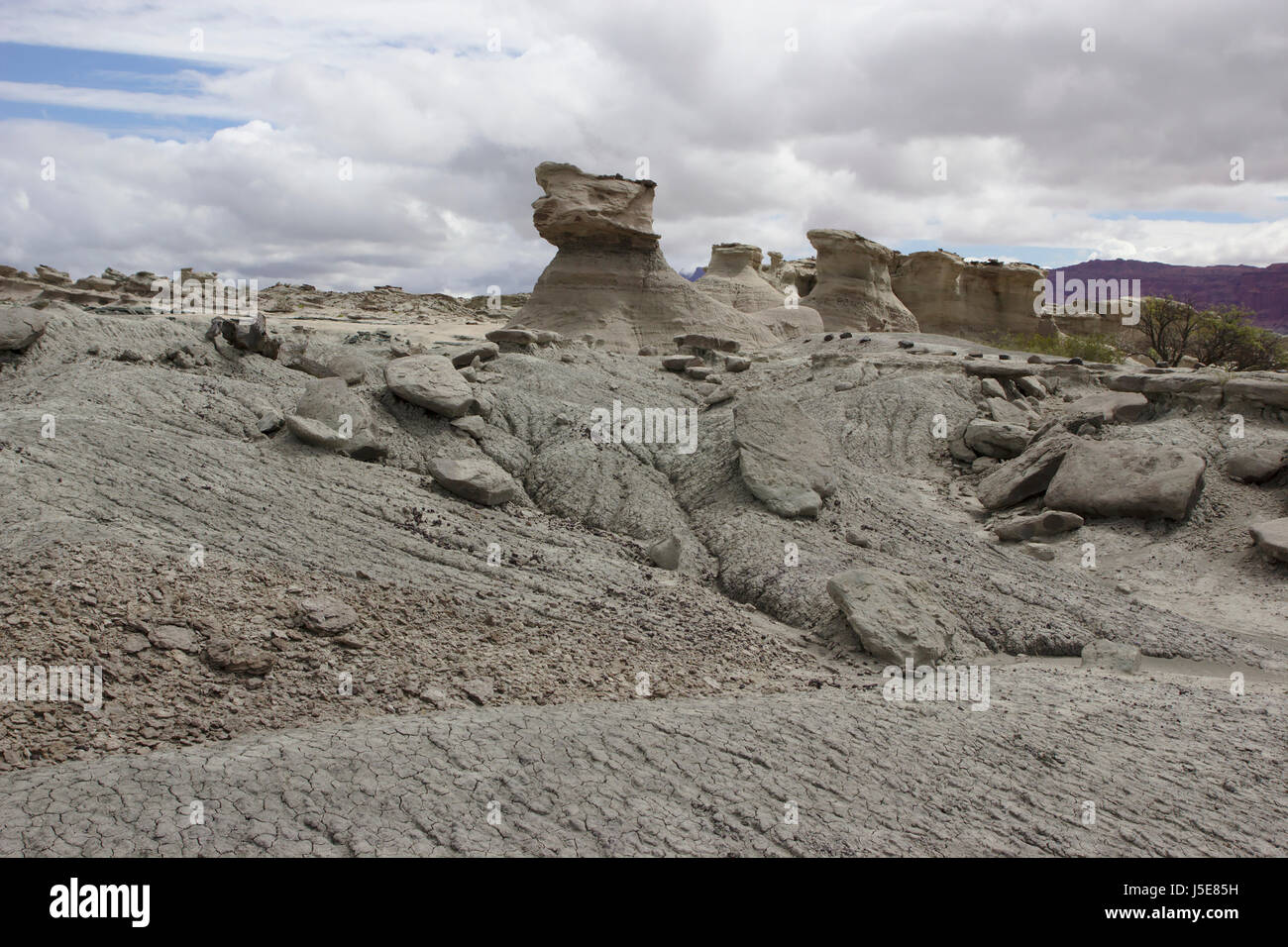 Sphinx, rock formation in Ischigualasto („Valle de la Luna“), Argentina ...