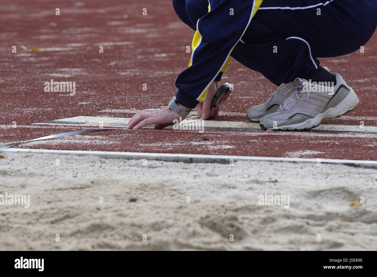 Long jump measure hi-res stock photography and images - Alamy