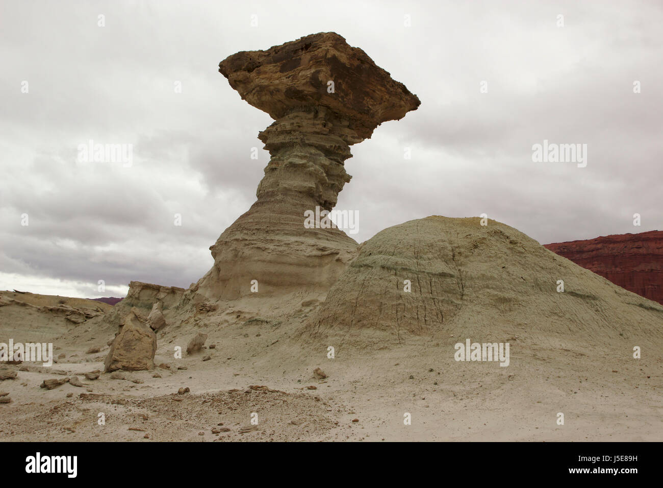 El Hongo, mushroom shaped rock formation, Ischigualasto („Valle de la ...