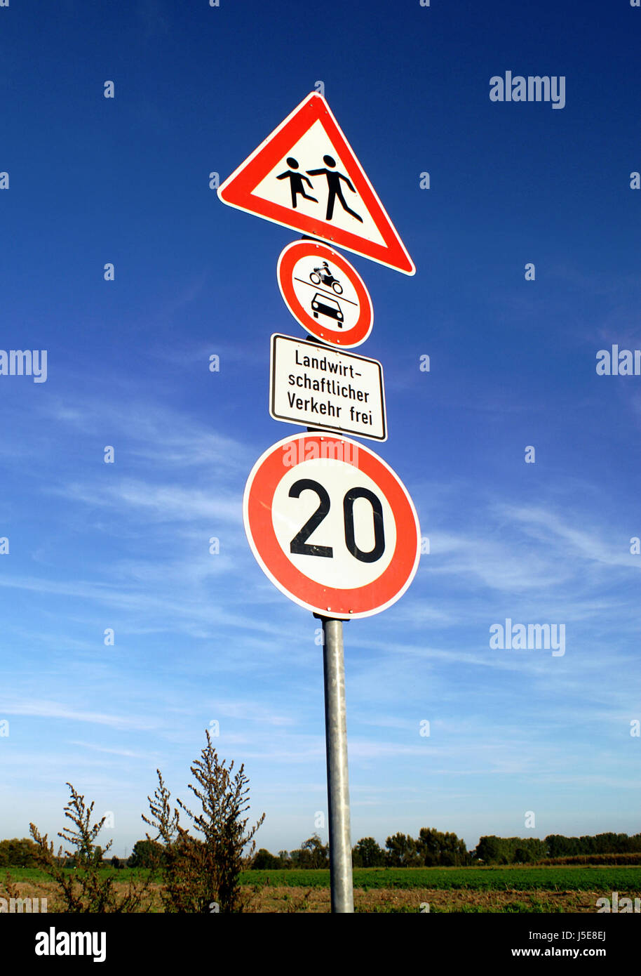 sign signal blue field signposts traffic sign symbols maximum speed ...