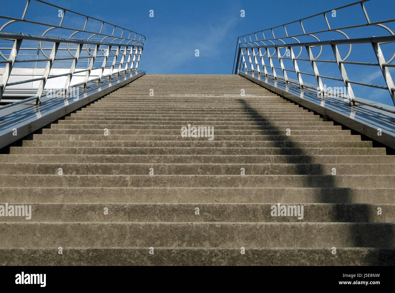 stairs upwards detail railing rise climb climbing ascend uphill tread ...