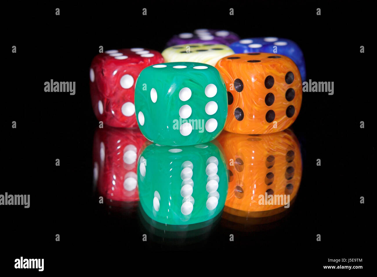 Dice two turquoise blue hi-res stock photography and images - Alamy