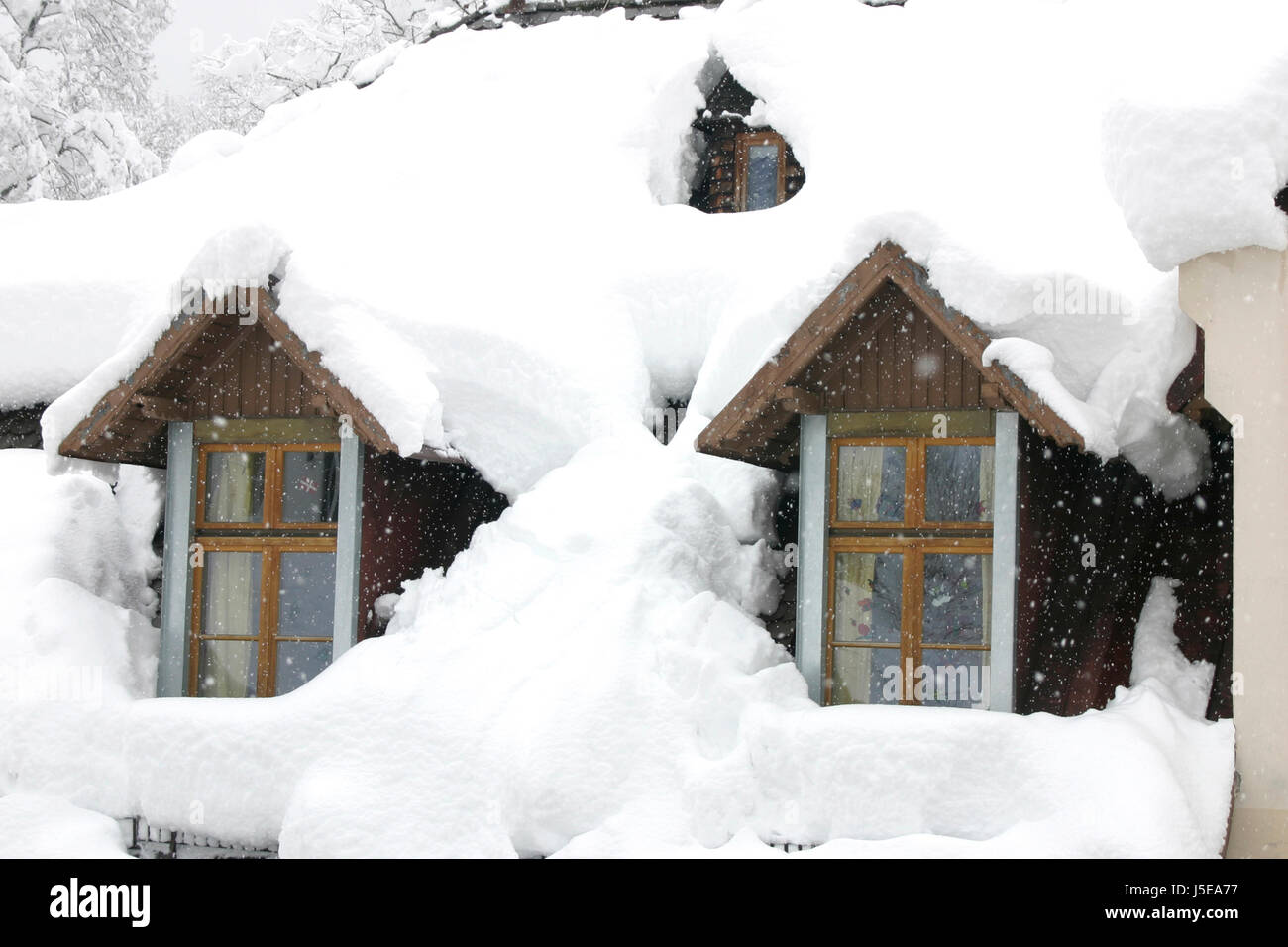 winter window porthole dormer window pane bavaria ice frost frozen ...