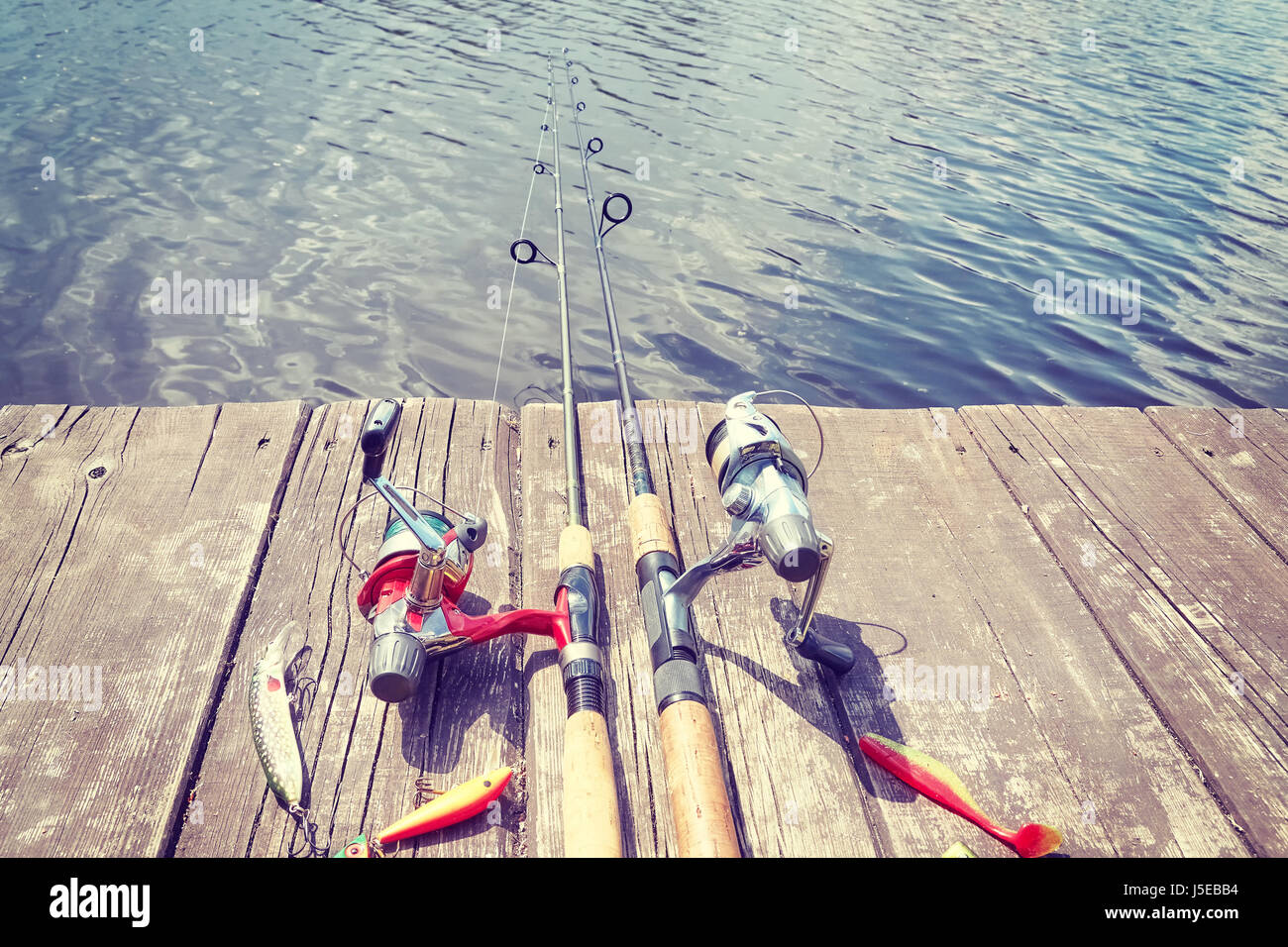 Vintage fishing tackle hi-res stock photography and images - Alamy