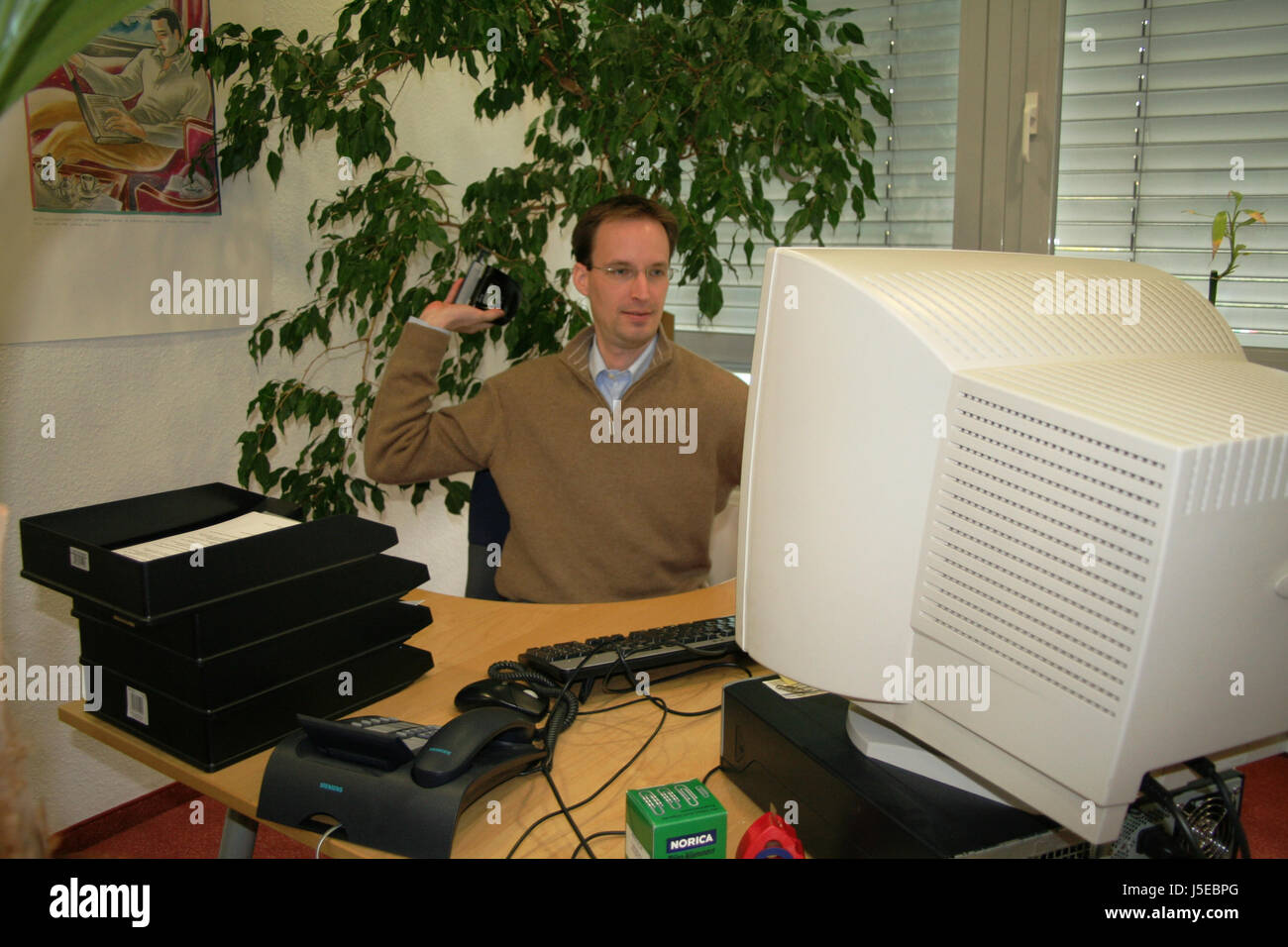 having trouble with your computer 9 Stock Photo - Alamy