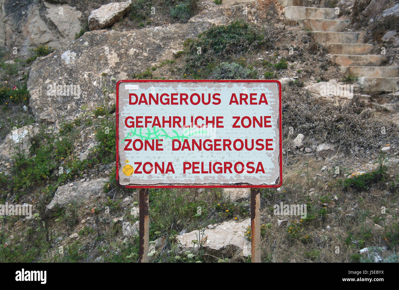 danger blank european caucasian caution rust warning clerical error red ...