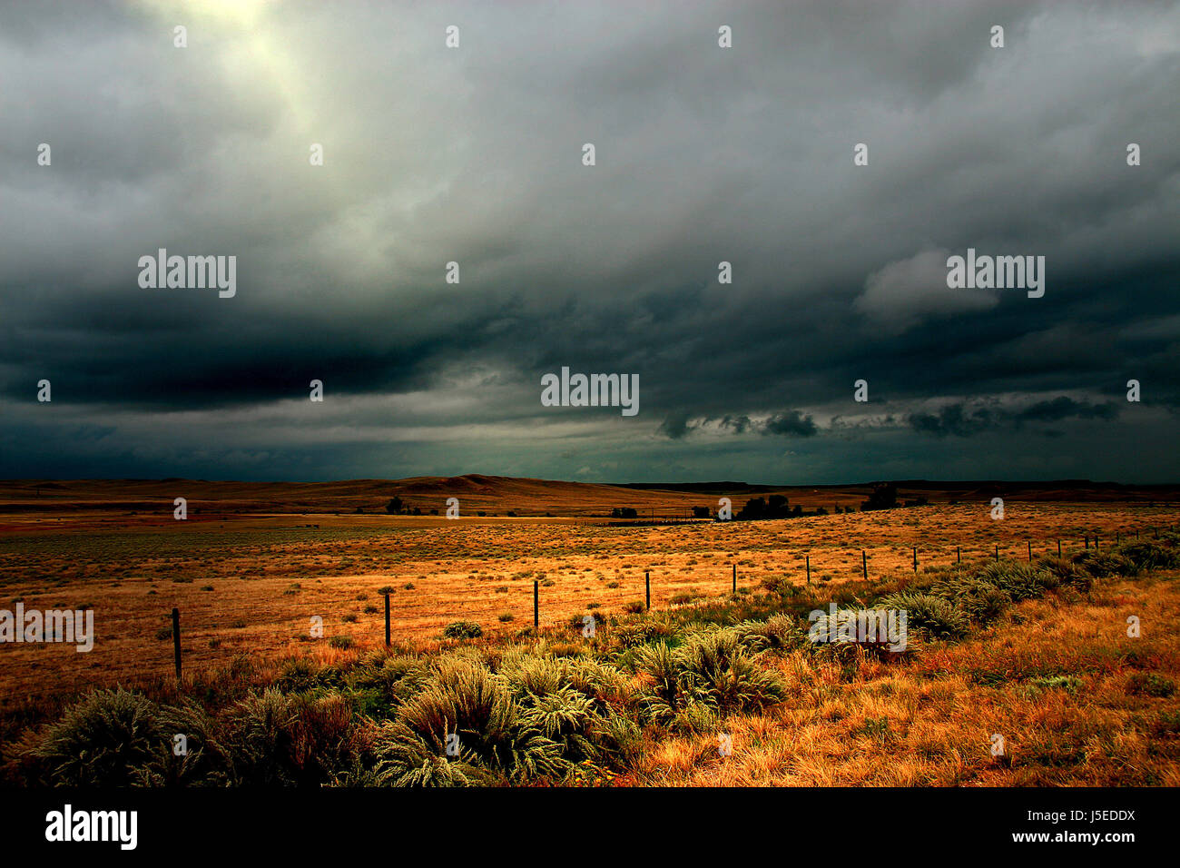 storm on the prairie Stock Photo - Alamy