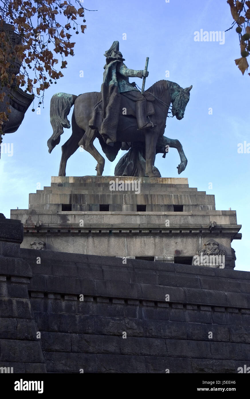 monument stone rhine mosel rider equestrian coblenz basalt statue ...
