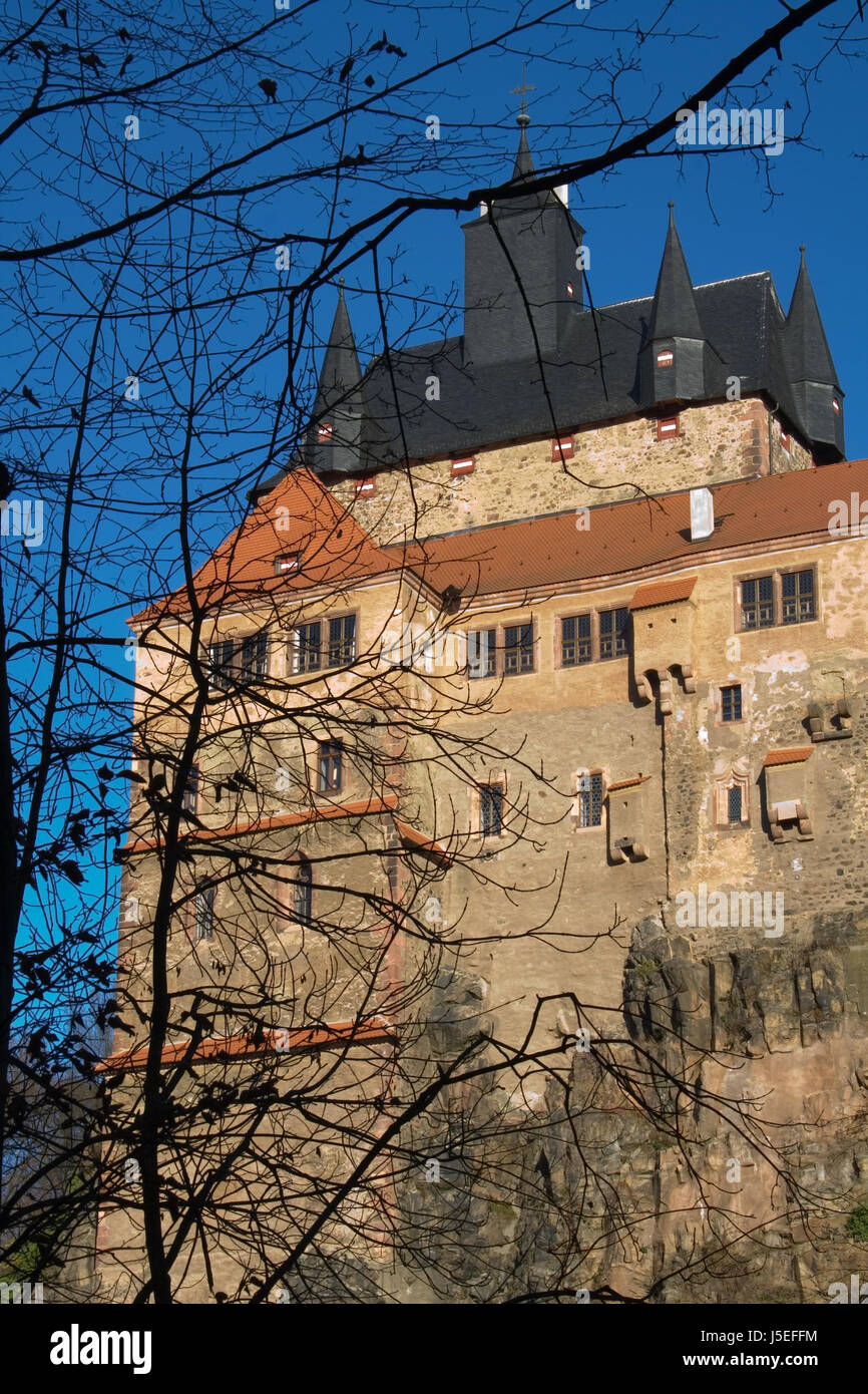 fortress saxony masonry knight defence nobility chateau castle ...