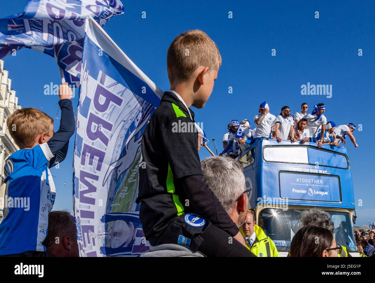 Brighton Hove Albion Football Supporters High Resolution Stock ...
