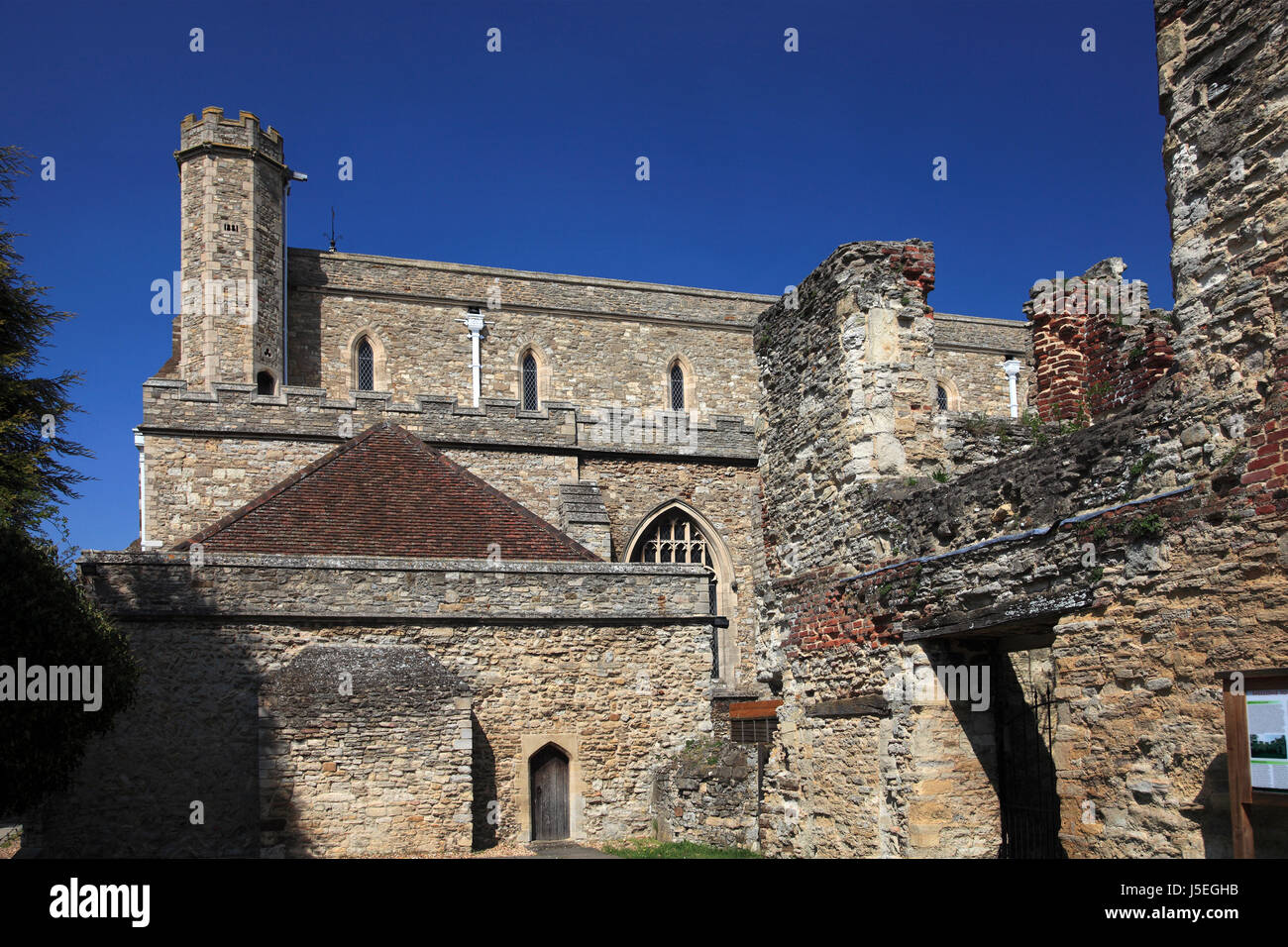 The Elstow Benedictine Abbey, church of St Mary and St Helen, Elstow ...