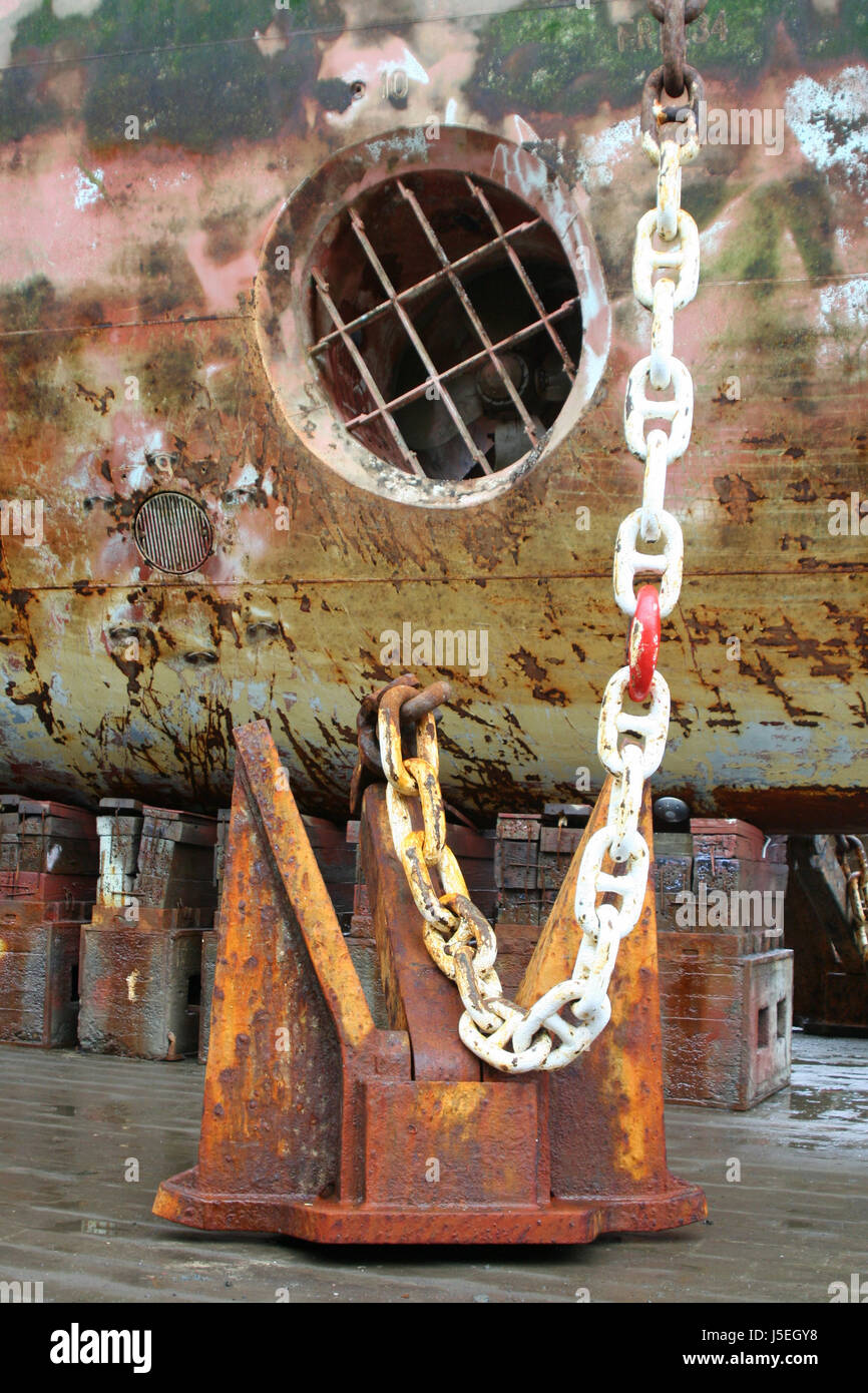container ship chain rusty rust chain cable porthole sailing boat ...