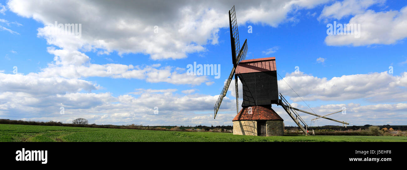 Stevington Windmill; Stevington village; Bedfordshire County; England ...