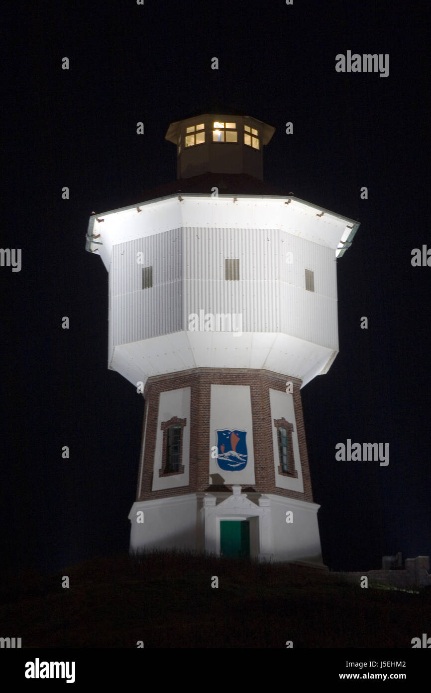 night photograph look-out tourist attraction water tower emblem North ...