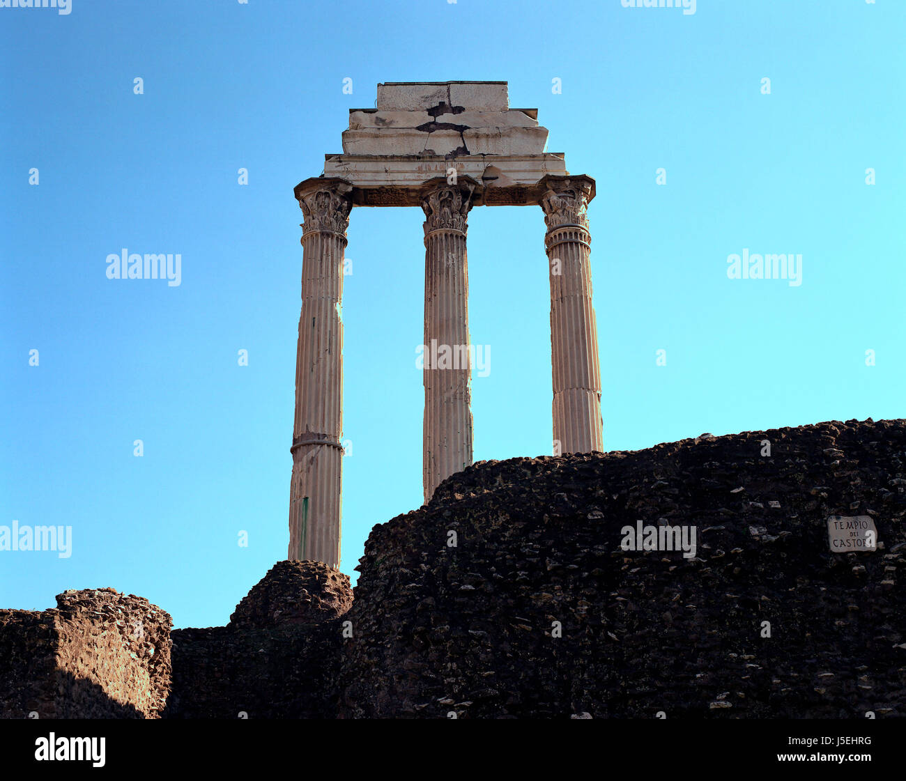 historical temple culture antique tourism columns europe Rome roma ...