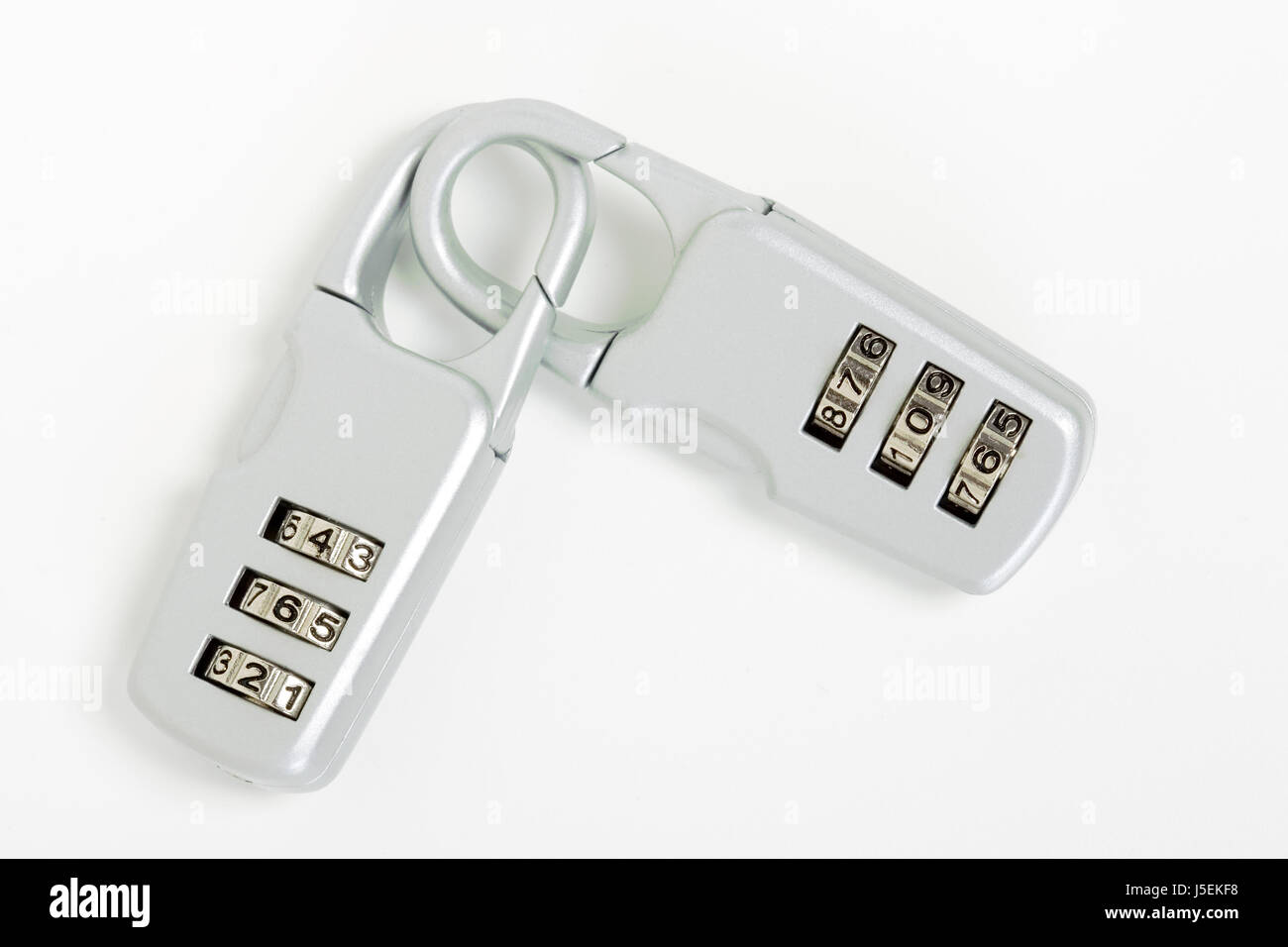 two combination locks Stock Photo - Alamy