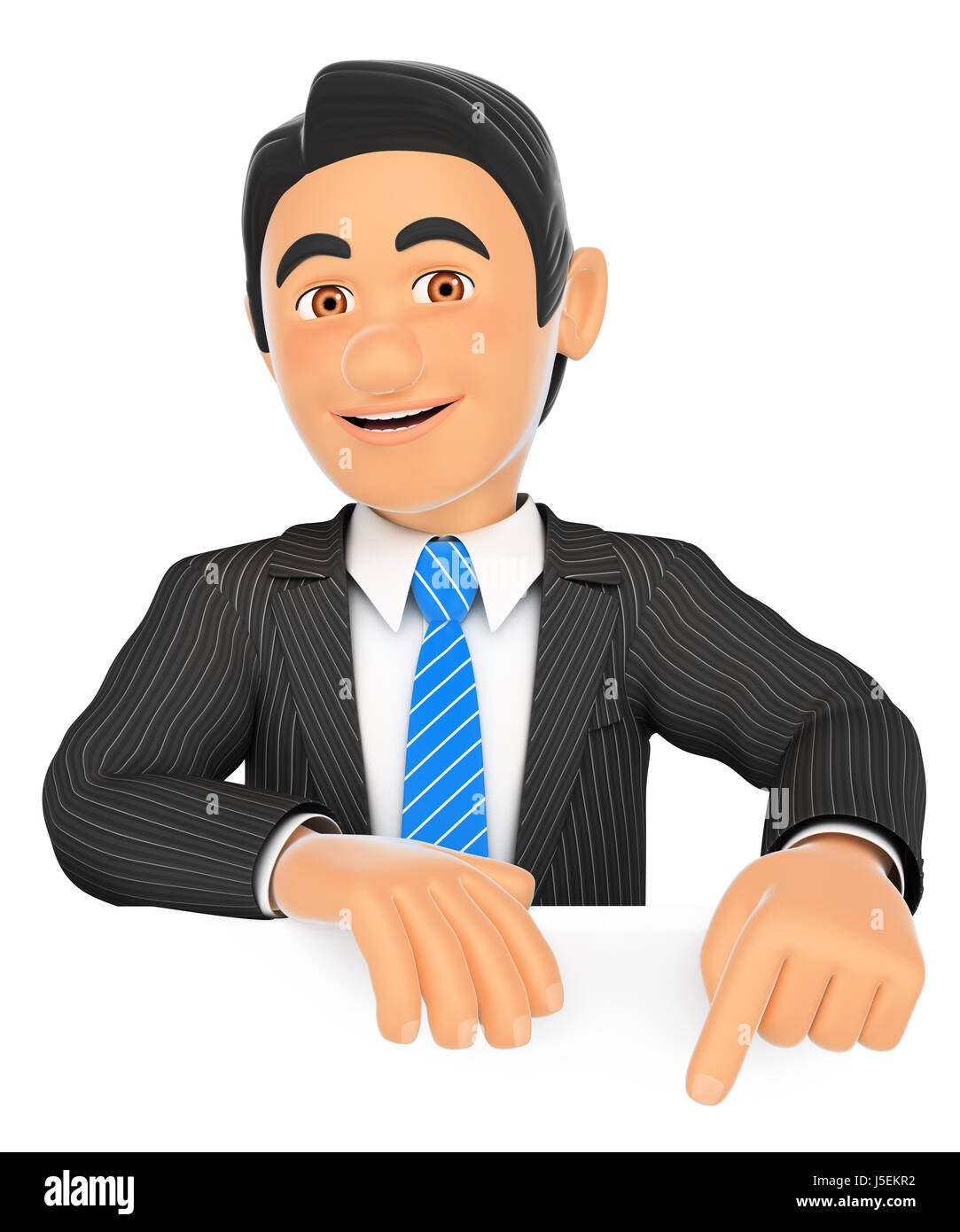 Happy guy pointing finger Cut Out Stock Images & Pictures - Alamy
