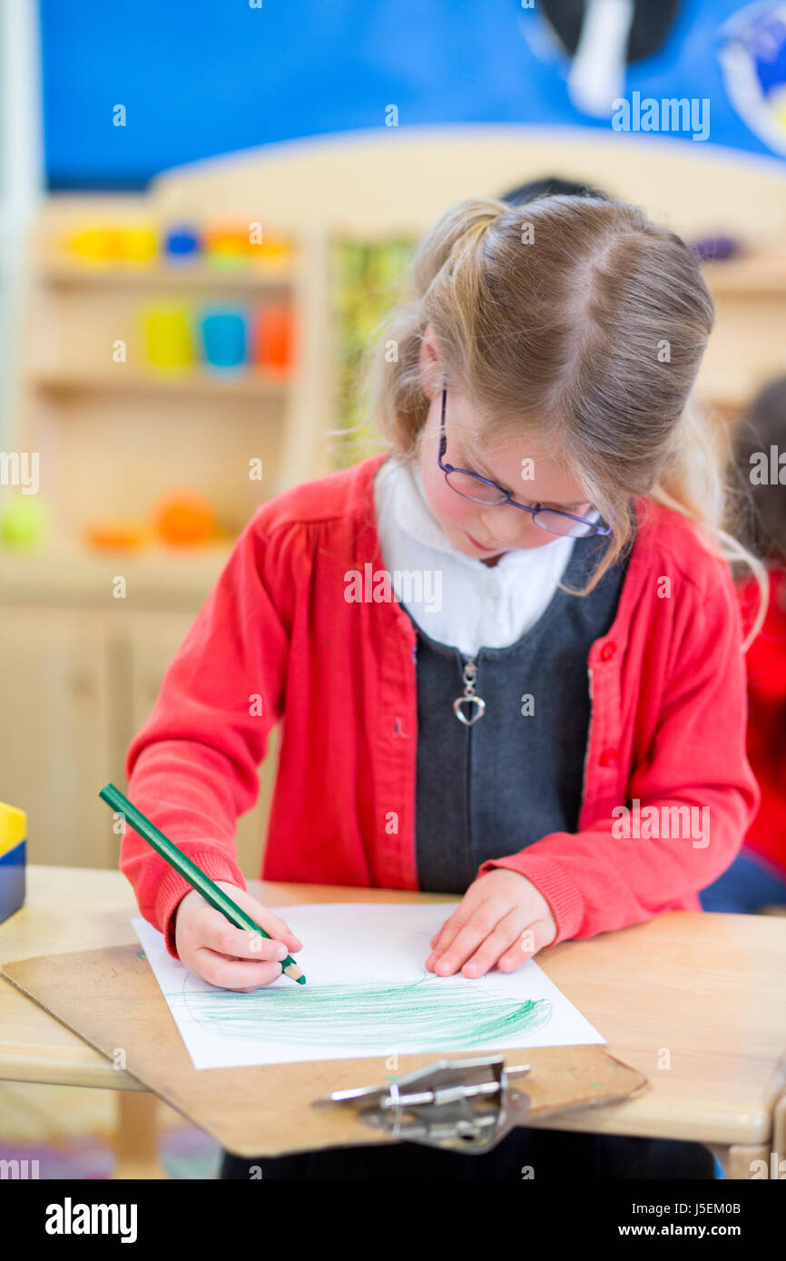 Nursery classroom drawing hi-res stock photography and images - Alamy