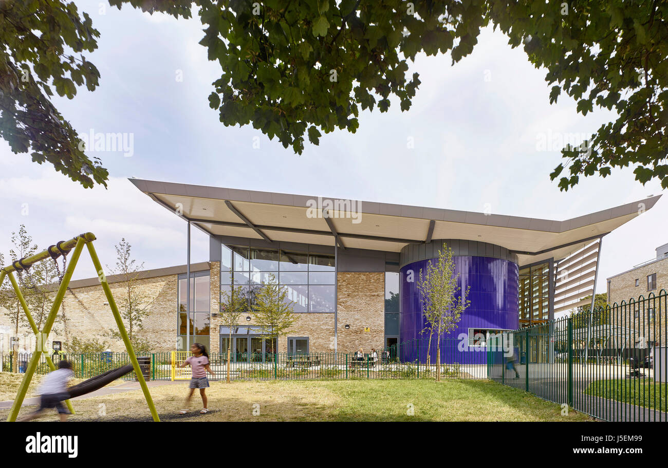 View from the park. Heston Leisure Centre, Hounslow, United Kingdom ...