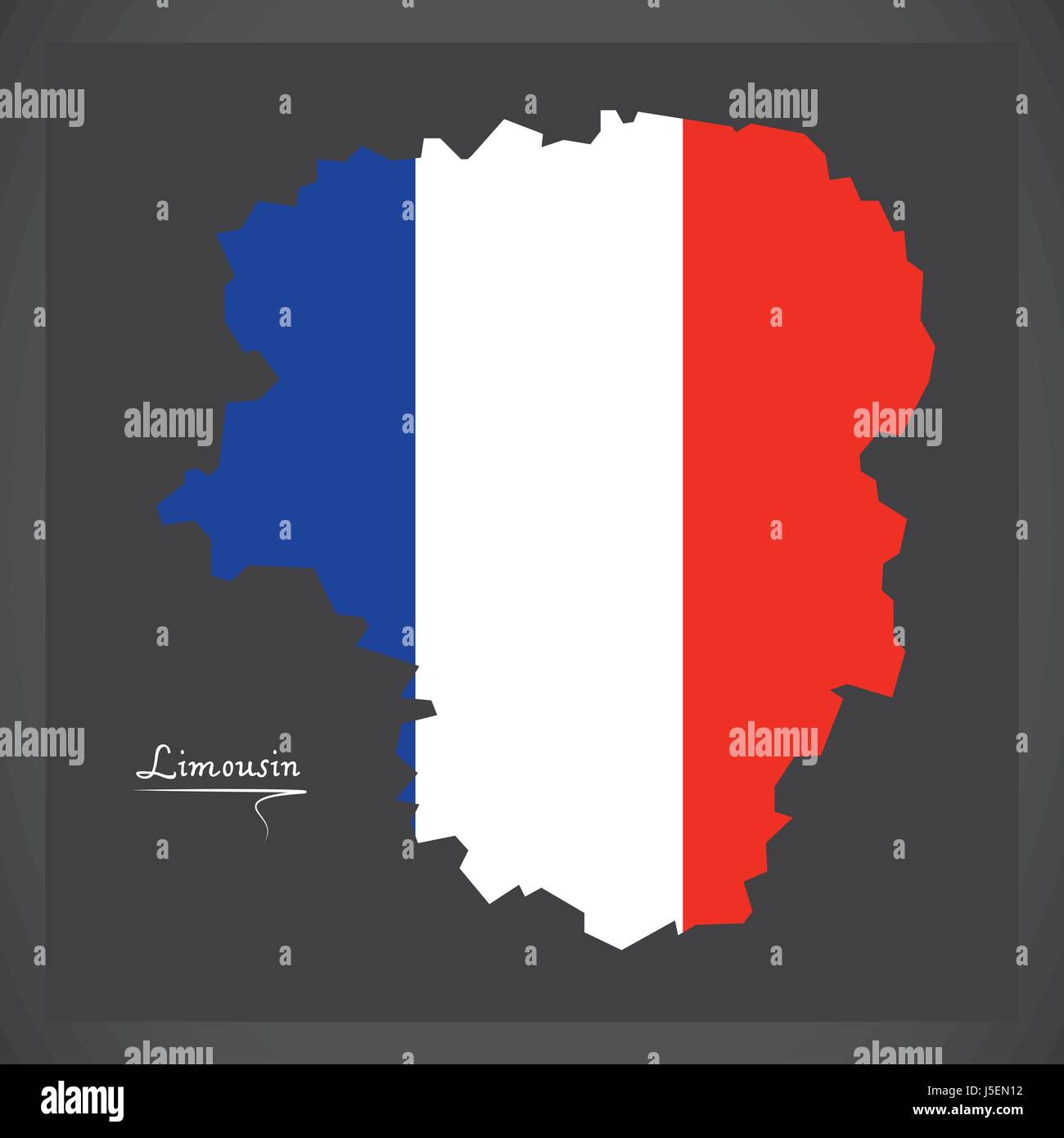 Limousin flag Stock Vector Images - Alamy