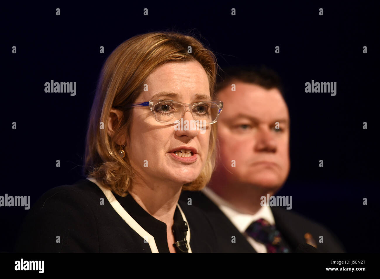 Home Secretary Amber Rudd and chair of the the Police Federation of ...
