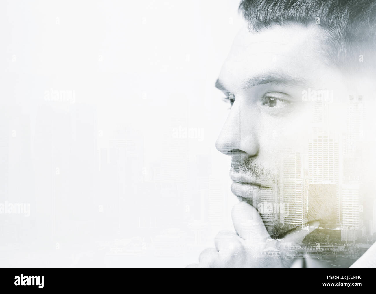 Face thinking hi-res stock photography and images - Alamy