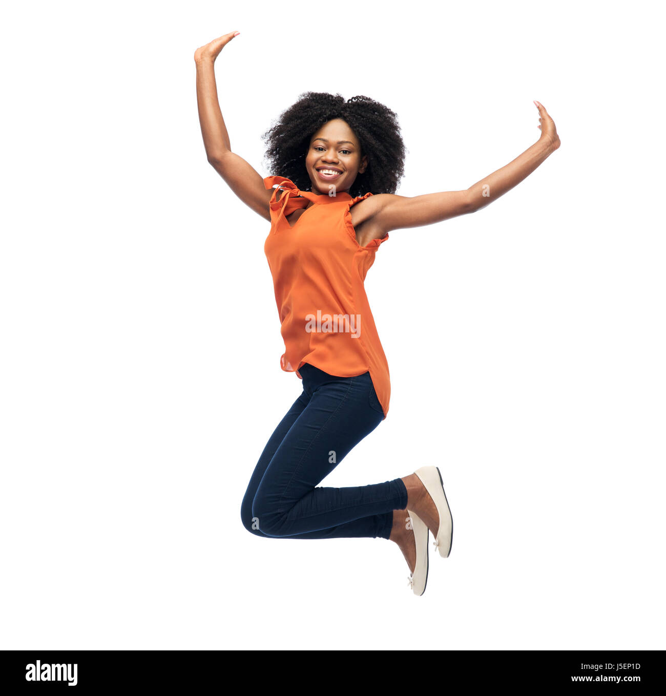 Overly Happy Black Woman