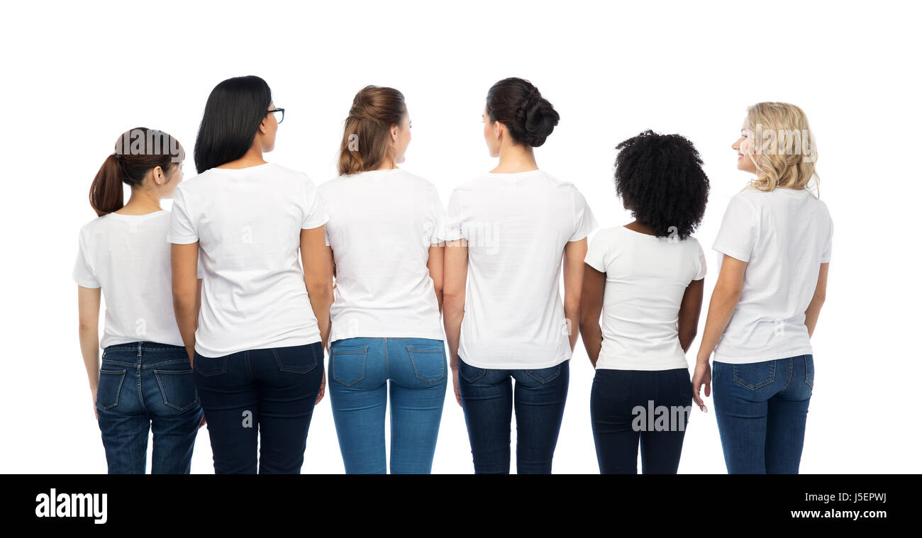 international group of women from back Stock Photo - Alamy