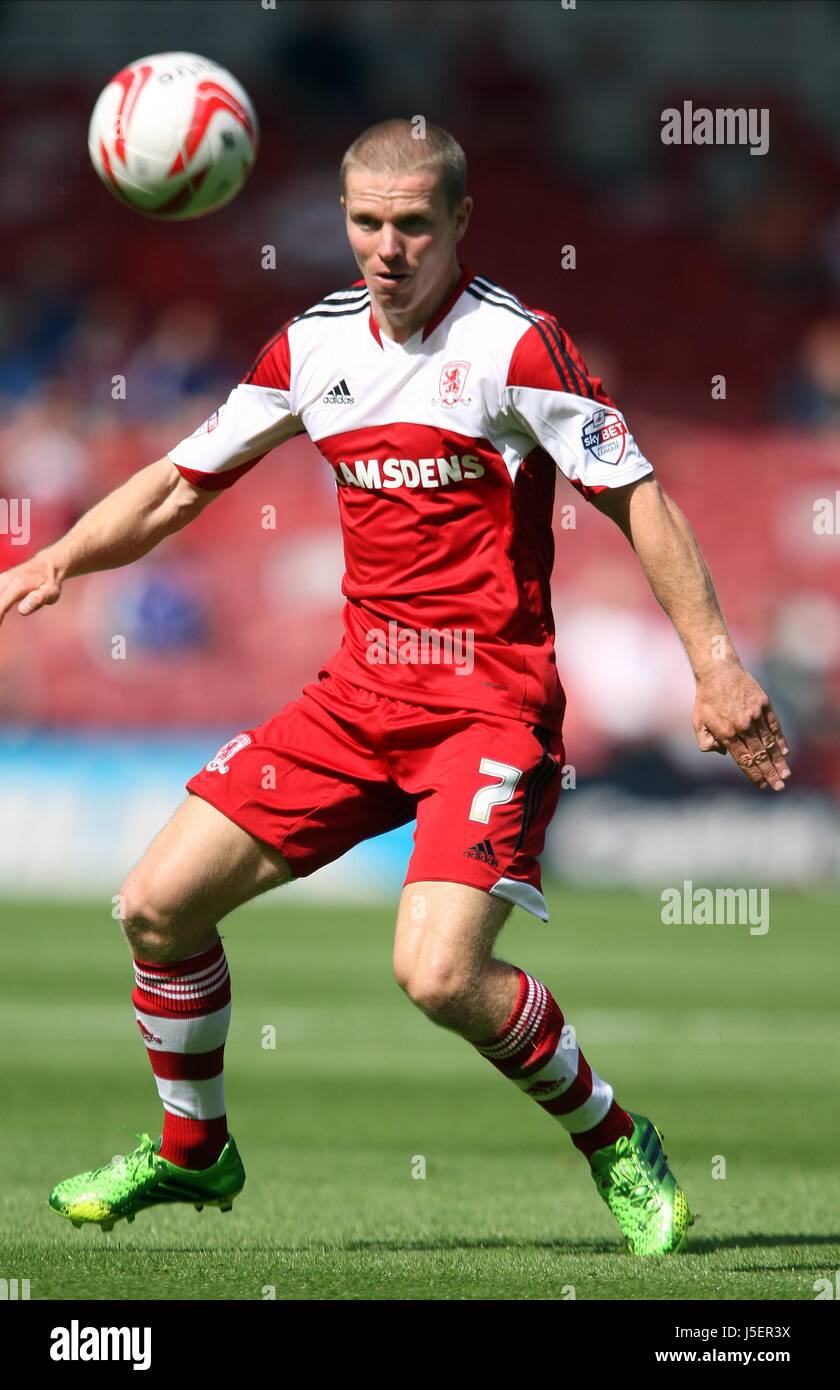 GRANT LEADBITTER MIDDLESBROUGH FC RIVERSIDE STADIUM MIDDLESBROUGH ...