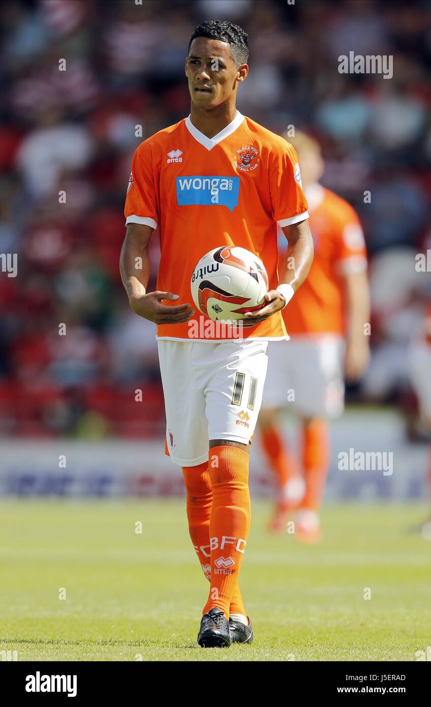 TOM INCE BLACKPOOL FC KEEPMOAT STADIUM DONCASTER ENGLAND 03 August 2013 ...