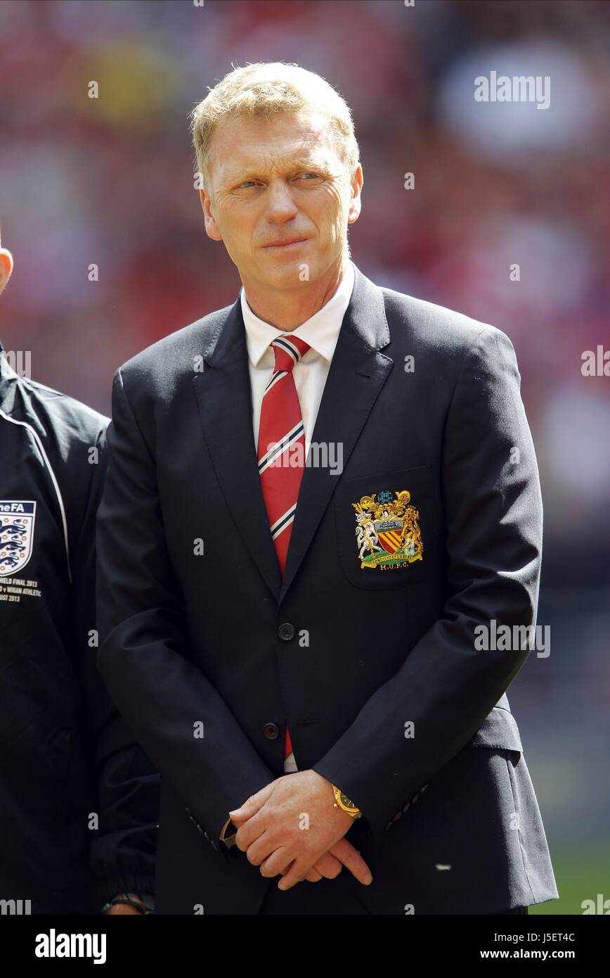 DAVID MOYES MANCHESTER UNITED MANAGER WEMBLEY STADIUM LONDON ENGLAND 11 ...