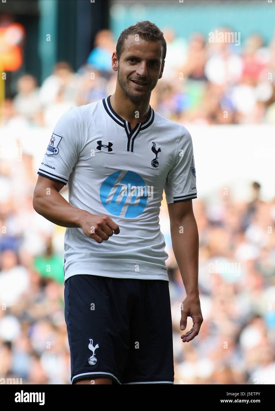ROBERTO SOLDADO TOTTENHAM HOTSPUR LONDON UK 10 August 2013 Stock Photo ...