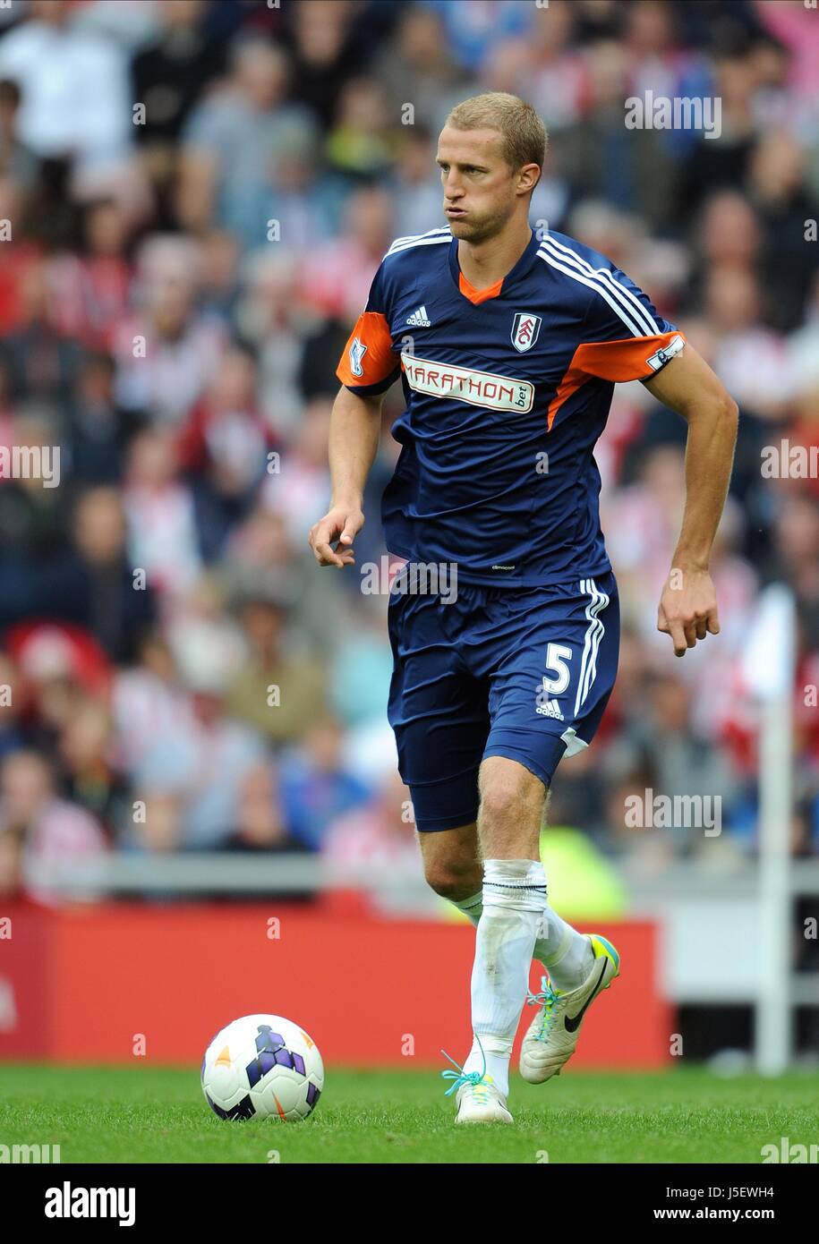 BREDE HANGELAND FULHAM FC STADIUM OF LIGHT SUNDERLAND ENGLAND 17 August ...