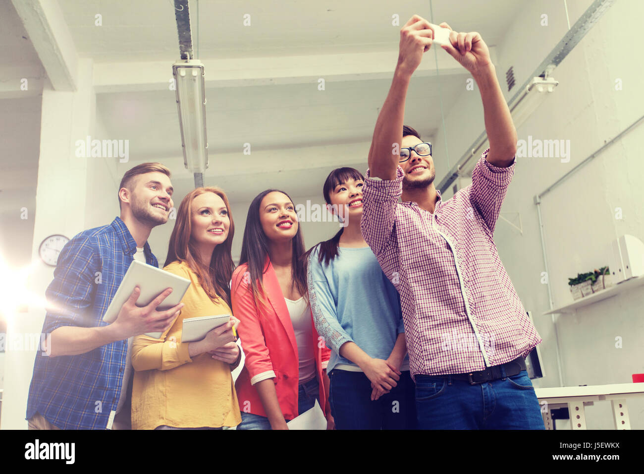 Group portrait team multiethnic business hi-res stock photography and ...