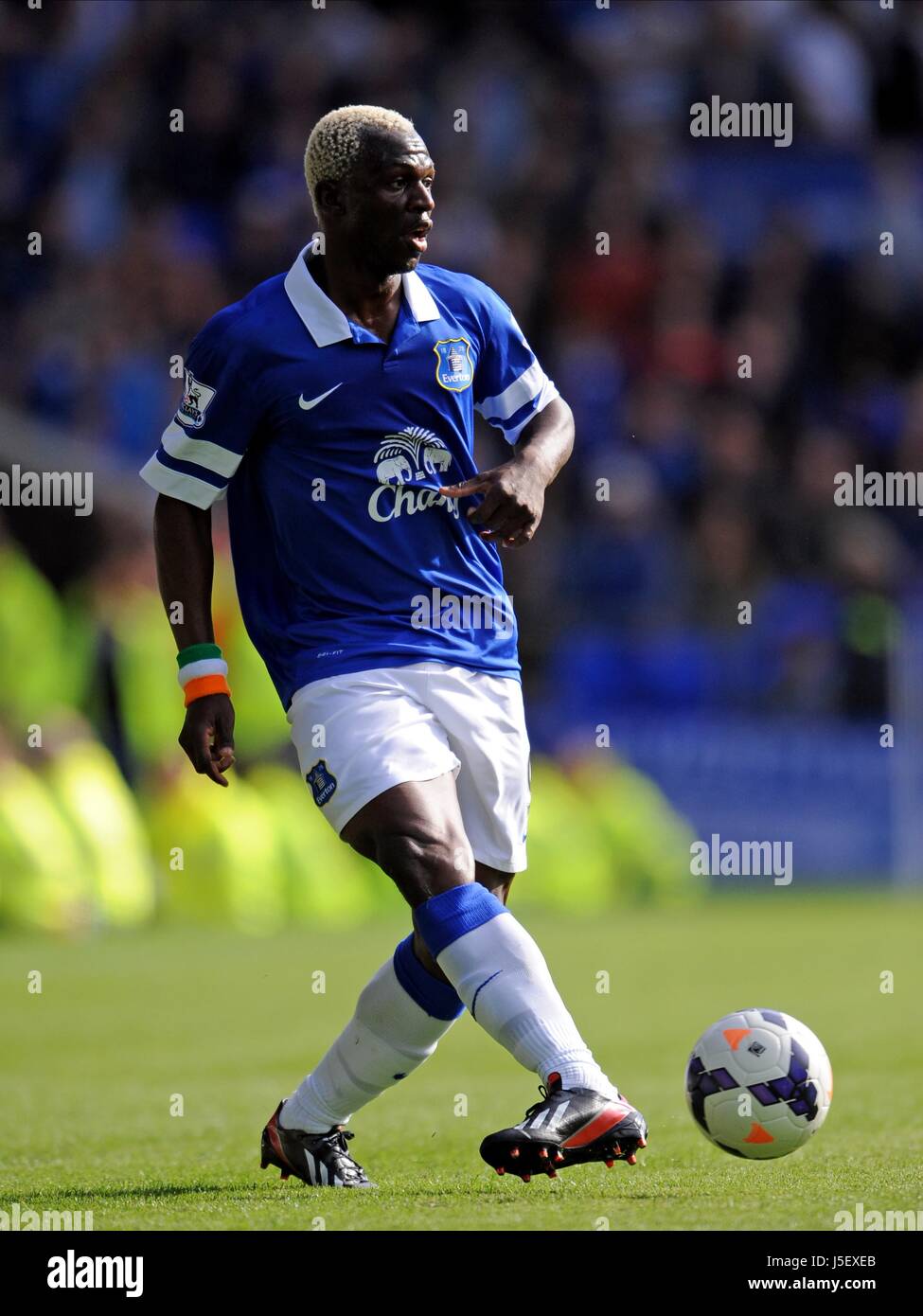 AROUNA KONE EVERTON FC GOODISON PARK LIVERPOOL ENGLAND 24 August 2013 ...