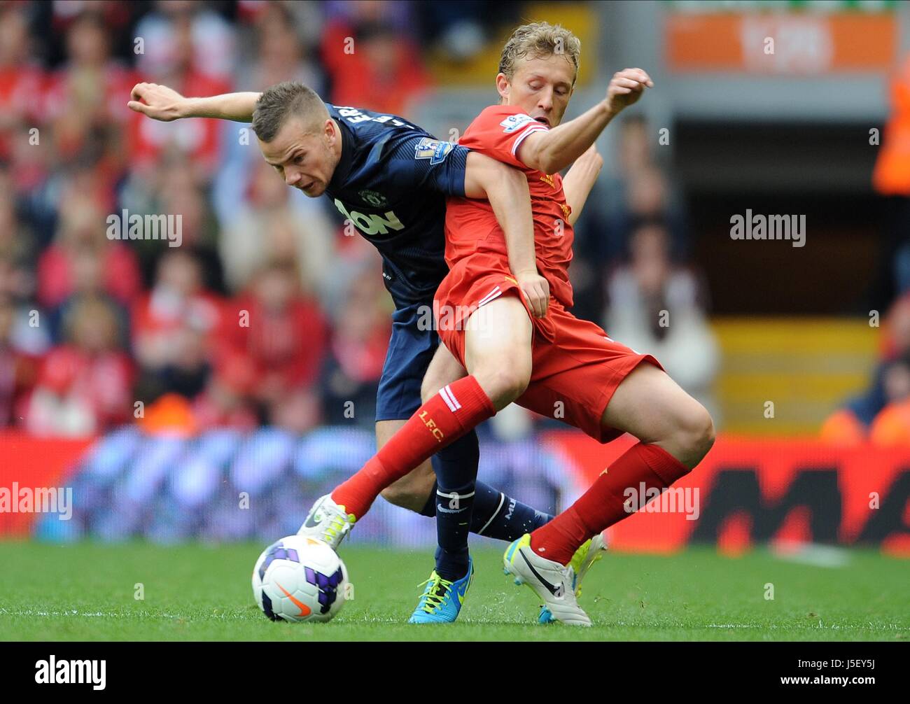 TOM CLEVERLEY LUCAS LIVERPOOL FC LIVERPOOL FC ANFIELD LIVERPOOL ENGLAND ...
