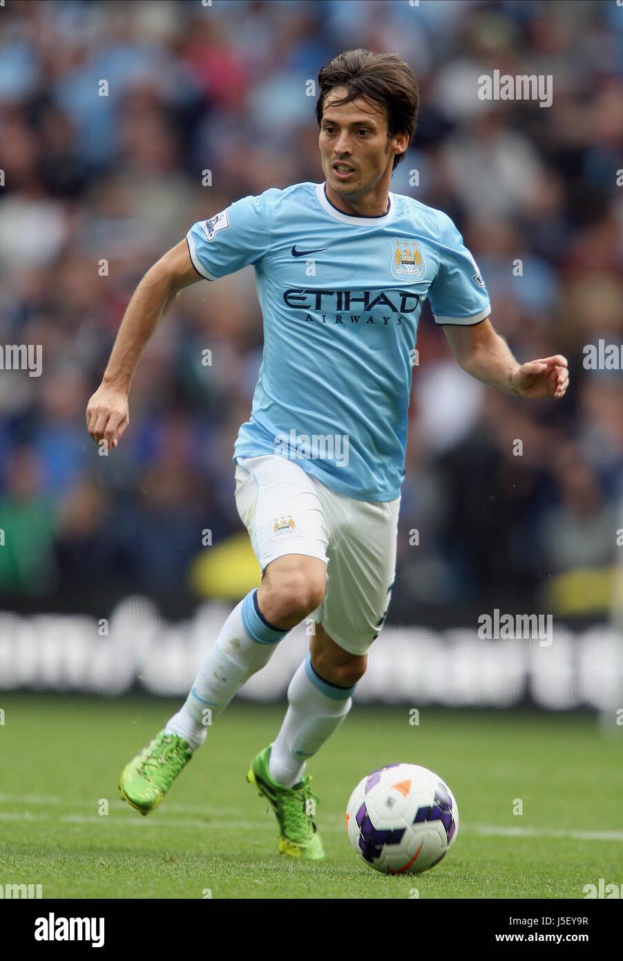 DAVID SILVA MANCHESTER CITY FC MANCHESTER CITY FC ETIHAD STADIUM ...