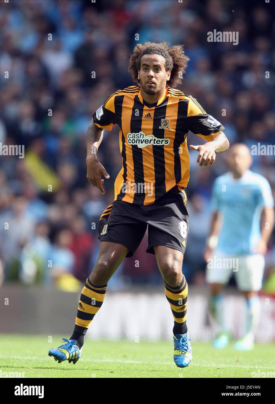 TOM HUDDLESTONE HULL CITY FC HULL CITY FC ETIHAD STADIUM MANCHESTER ...