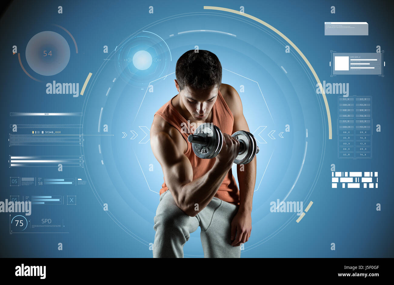 Bodybuilding dumbbell hi-res stock photography and images - Alamy