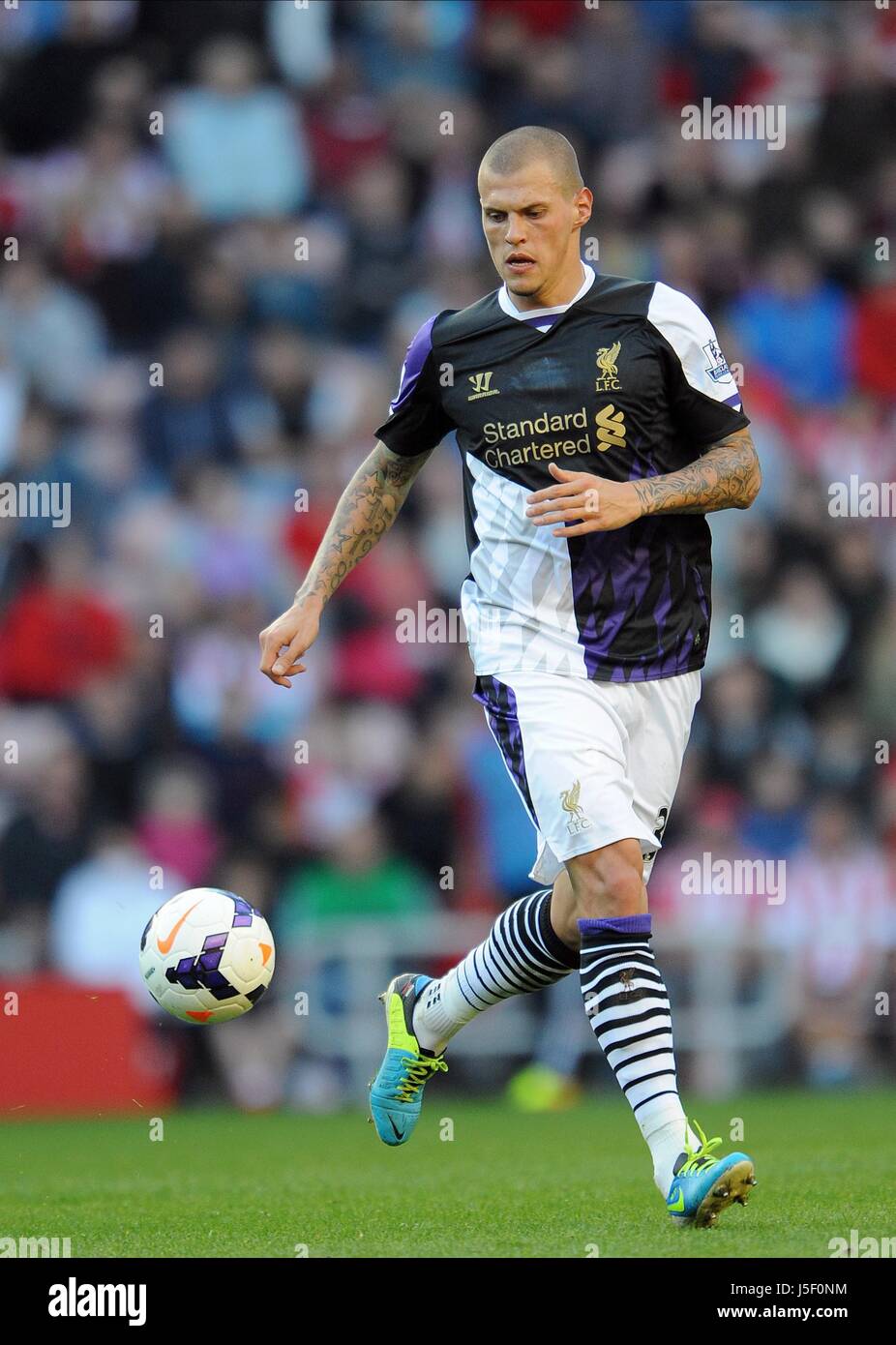 MARTIN SKRTEL LIVERPOOL FC LIVERPOOL FC STADIUM OF LIGHT SUNDERLAND ...