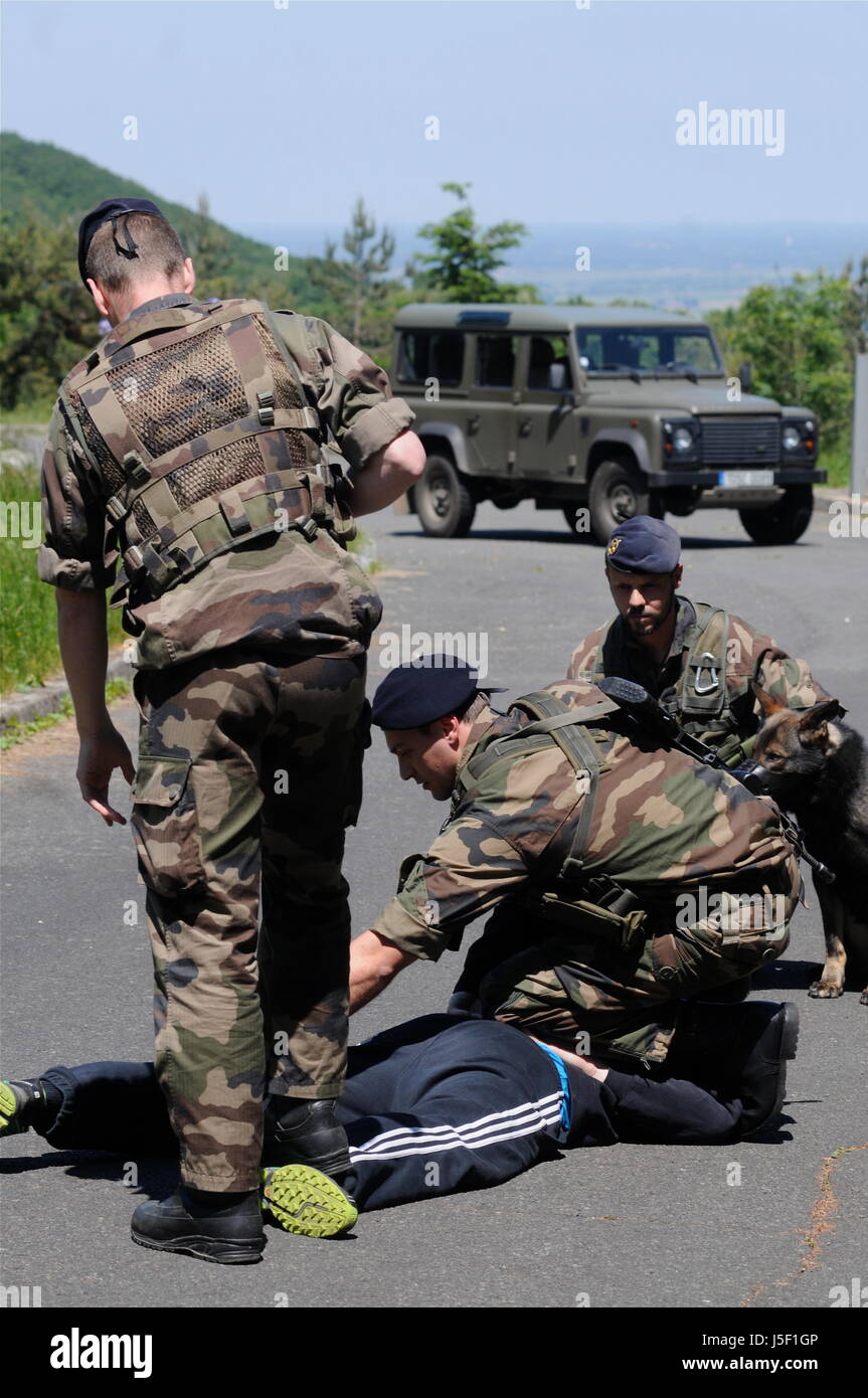 French Air Force commandos take part into antiterrorist drill at Mount ...