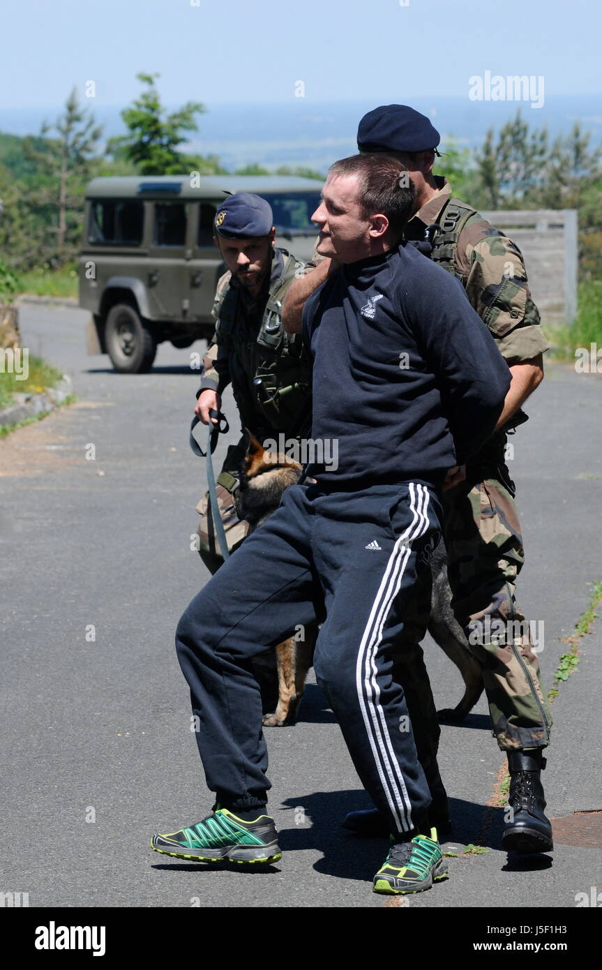 French Air Force commandos take part into antiterrorist drill at Mount ...