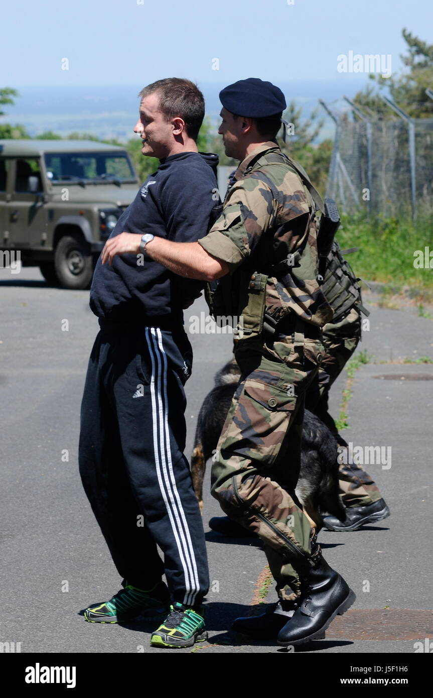 French Air Force commandos take part into antiterrorist drill at Mount ...