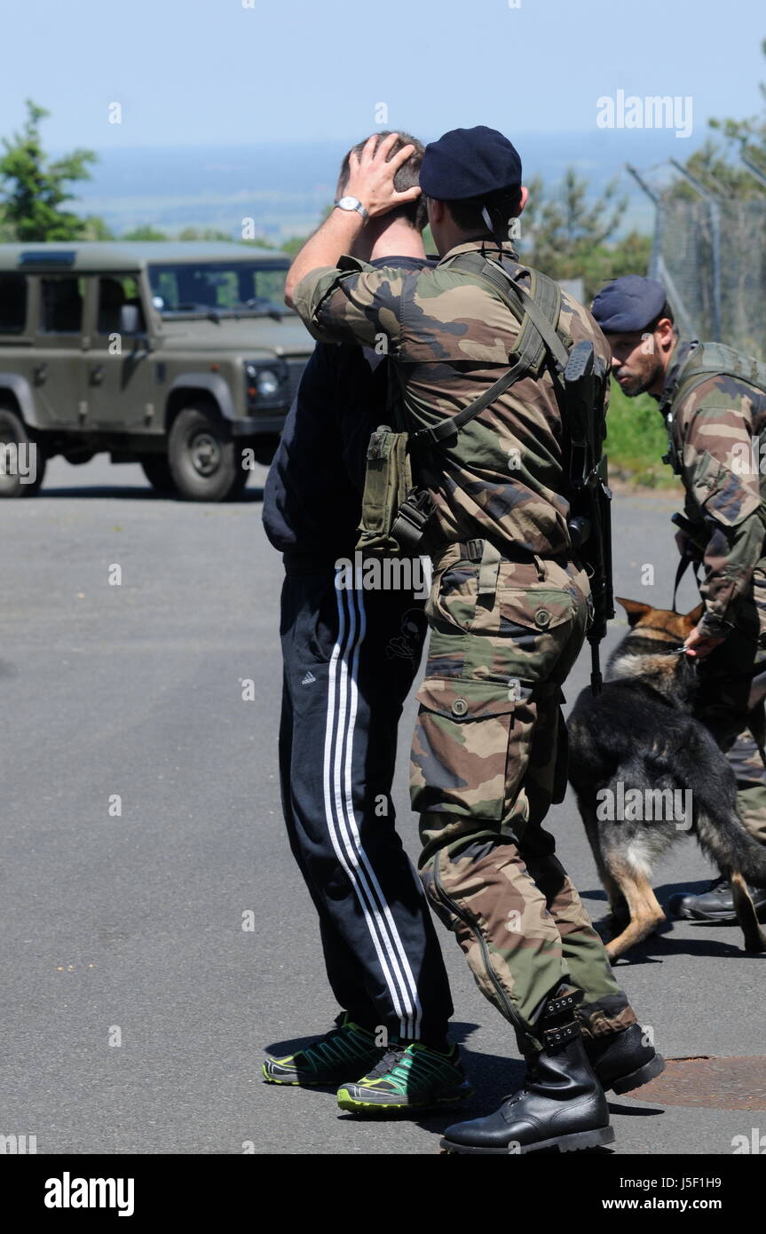 French Air Force commandos take part into antiterrorist drill at Mount ...