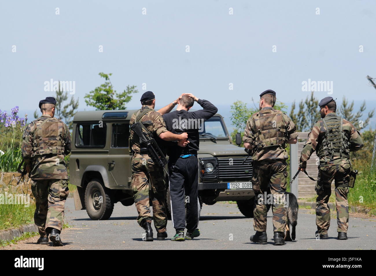 French Air Force commandos take part into antiterrorist drill at Mount ...