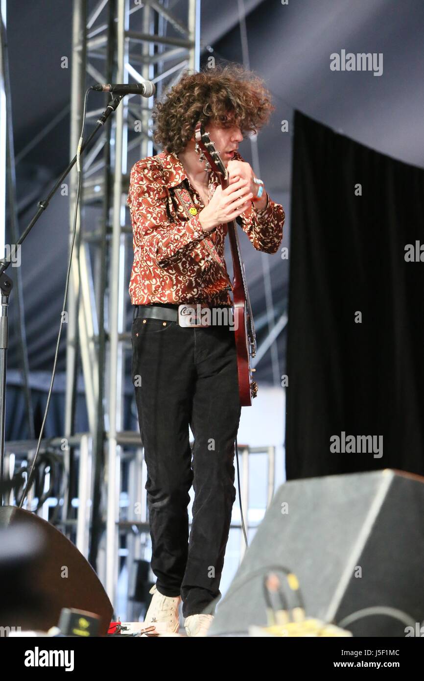 Car Seat Headrest seen performing at Coachella weekend 1 day 2 ...