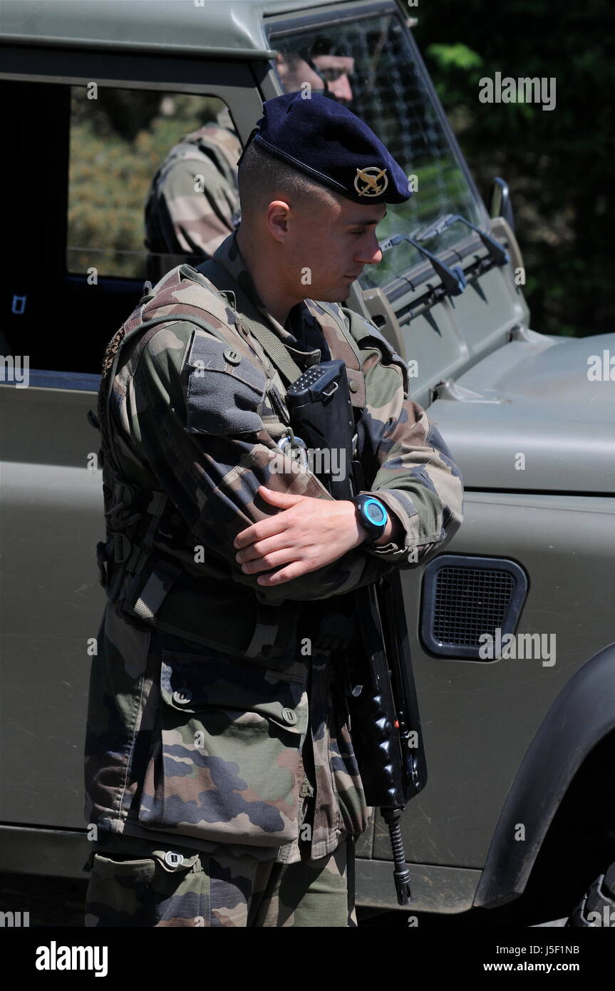 French Air Force commandos take part into antiterrorist drill at Mount ...
