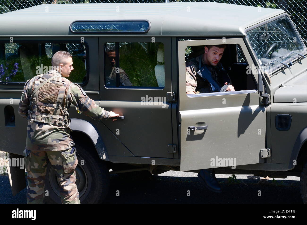 French Air Force commandos take part into antiterrorist drill at Mount ...